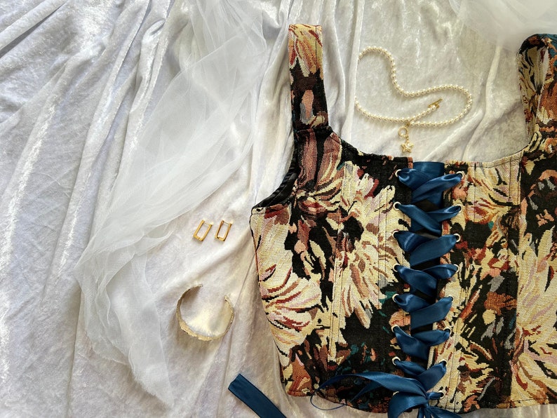 Vintage Corset Top for Women Flower Corset - Etsy