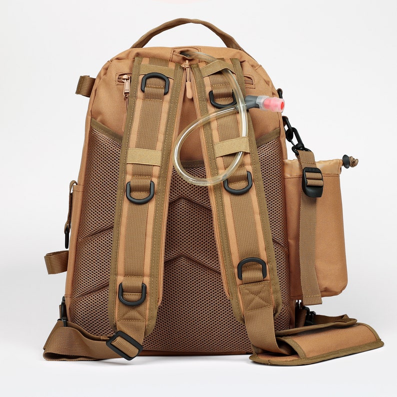 Rivock Fishing Backpack 3-way Wear Fishing Tackle Bag With Rod Holder ...