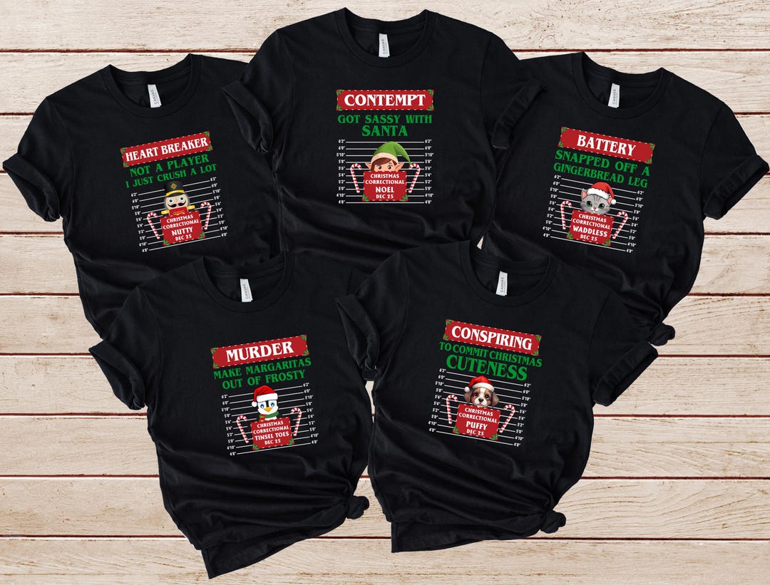 Family Christmas Shirt, Inmate Christmas Shirt, Correctional Christmas ...