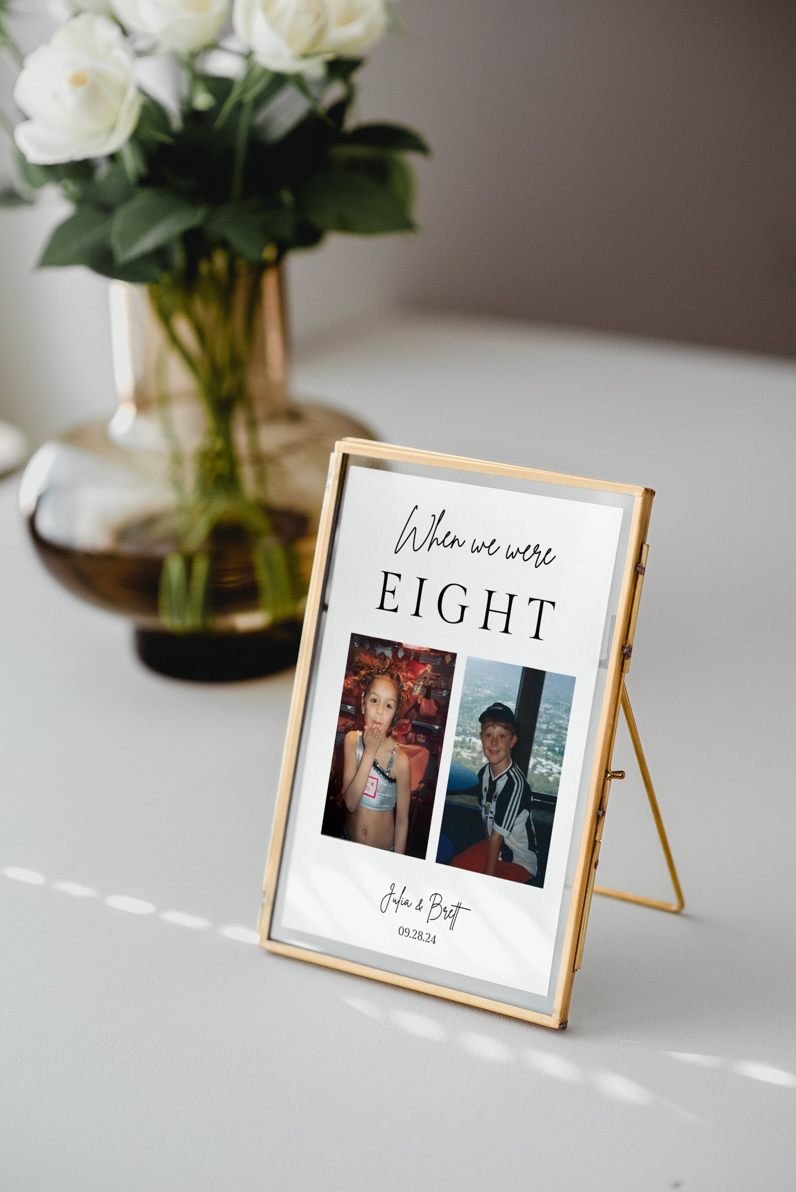 Personalized Childhood Photo Wedding Table Numbers (digital Download ...