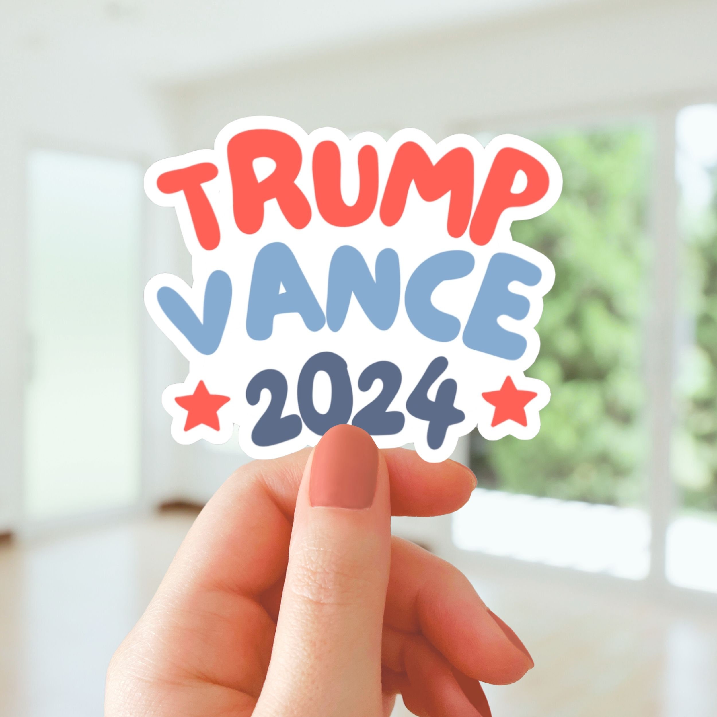 Trump Vance 2024 MAGA Sticker Republican Sticker Conservative Sticker ...