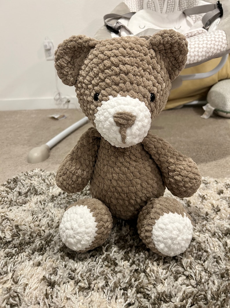 Crochet Teddy Bear, Large and Snuggly - Etsy