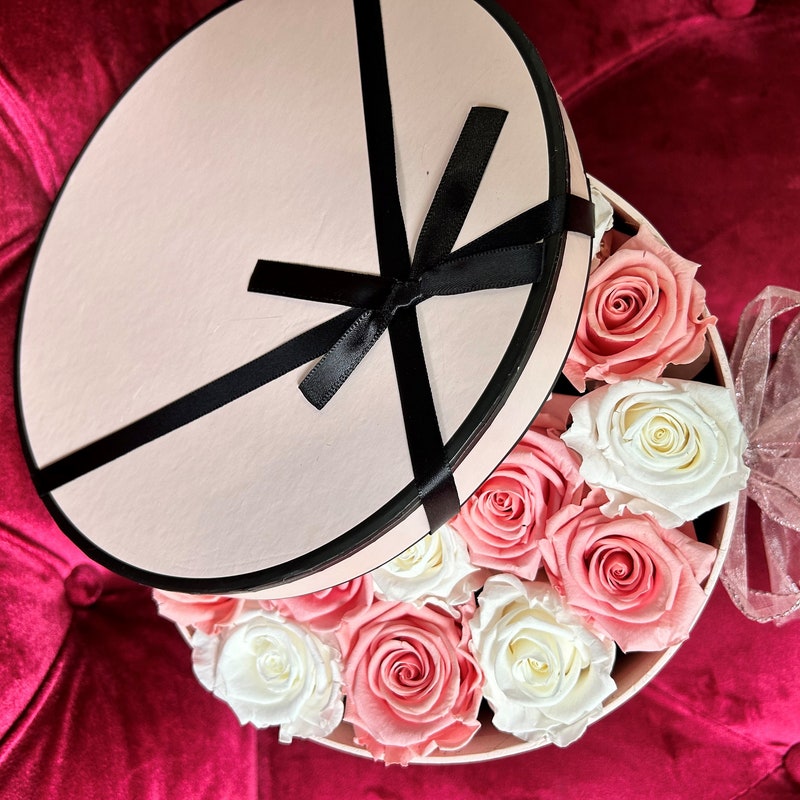 Round Flower Hat Box - Etsy