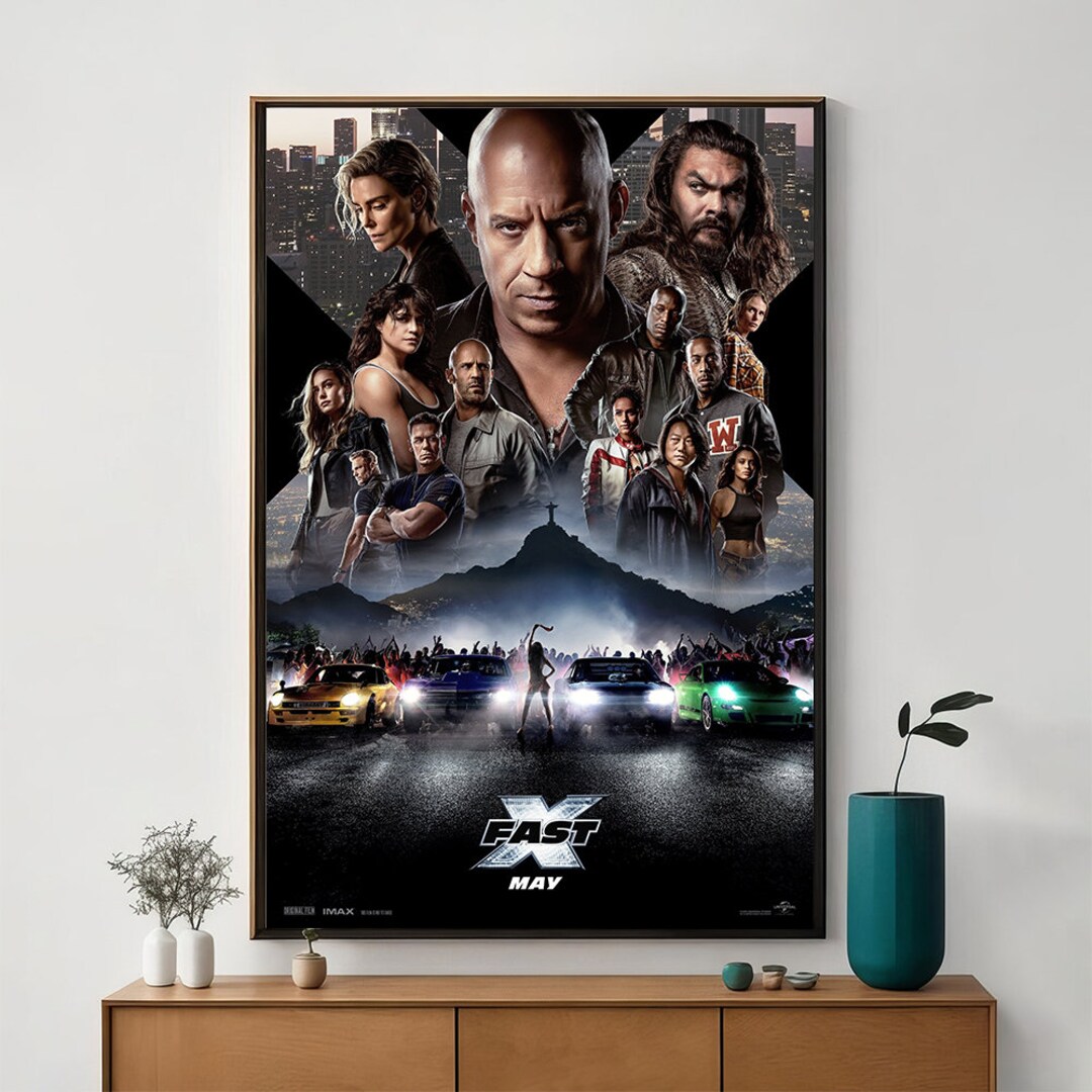 Fast X Movie Poster, Unique Cinema Art, Fine Canvas Art Print, Perfect ...