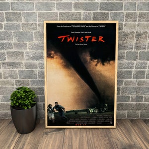 Twister Movie Poster, Unique Cinema Art, Fine Canvas Art Print, Perfect ...
