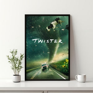 Twister Movie Poster, Unique Cinema Art, Fine Canvas Art Print, Perfect ...