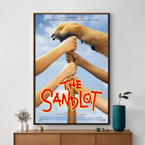 The Sandlot Movie Poster, Unique Cinema Art, Fine Canvas Art Print ...