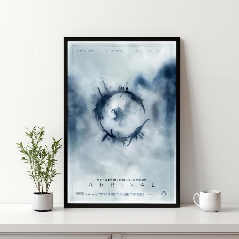 Arrival Movie Poster, Unique Cinema Art, Fine Canvas Art Print, Perfect ...