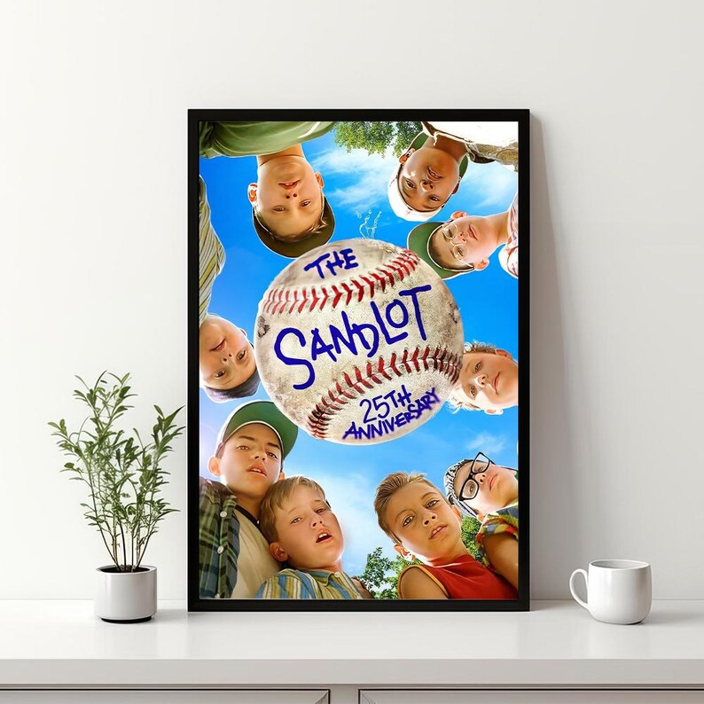 The Sandlot Movie Poster, Unique Cinema Art, Fine Canvas Art Print ...