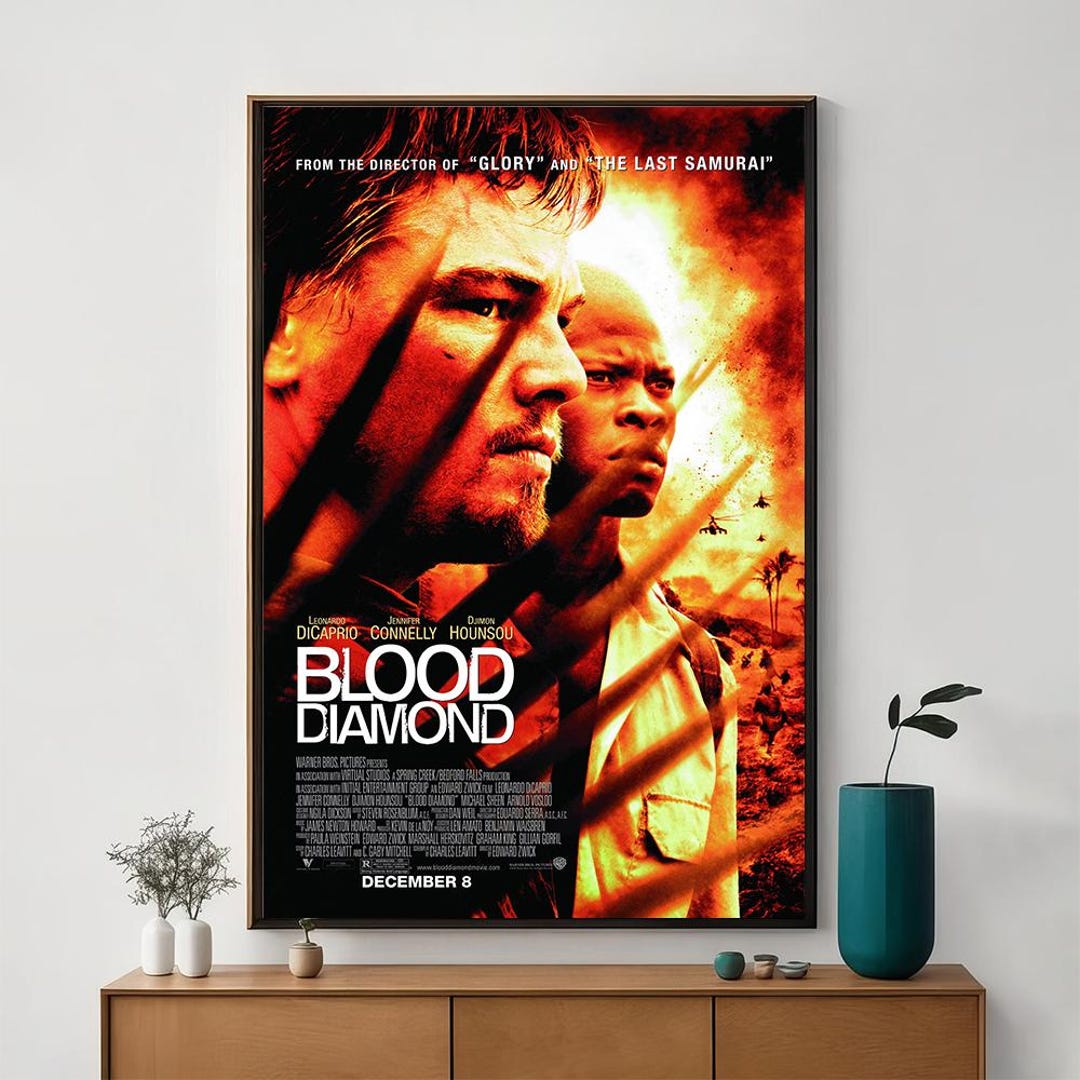Blood Diamond Digital Downloads Movie Poster, Unique Cinema Art, Fine ...