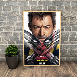 Deadpool & Wolverine Movie Poster, Unique Cinema Art, Fine Canvas Art ...