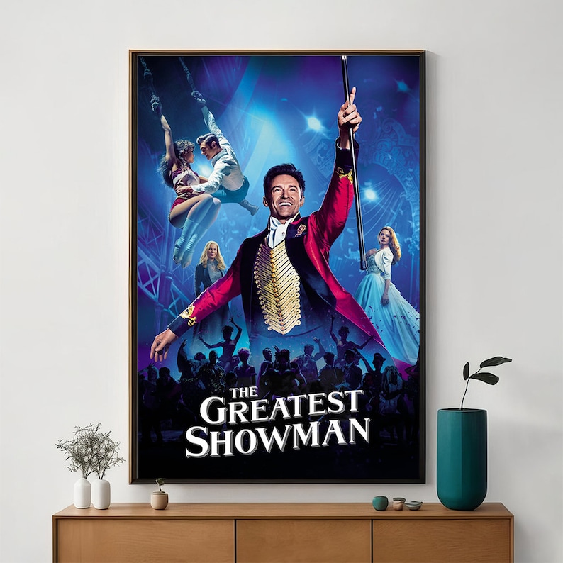 The Greatest Showman Movie Poster, Unique Cinema Art, Fine Canvas Art ...