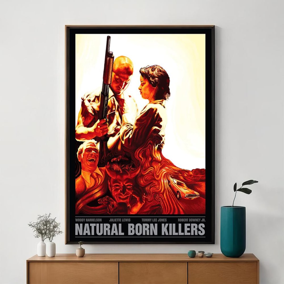 Natural Born Killers Movie Poster, Unique Cinema Art, Fine Canvas Art ...