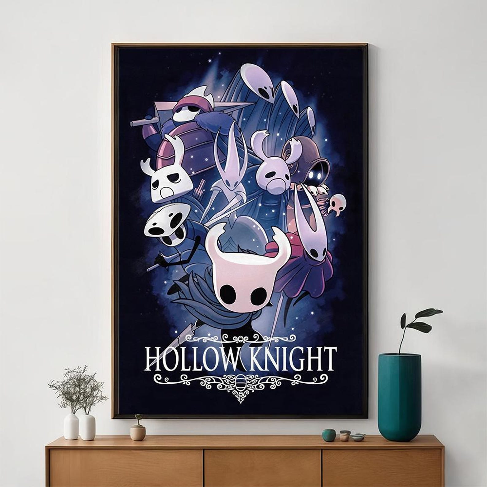 Hollow Knight Map of Hallownest Poster, Hollow Knight Wall Decor, Fine ...