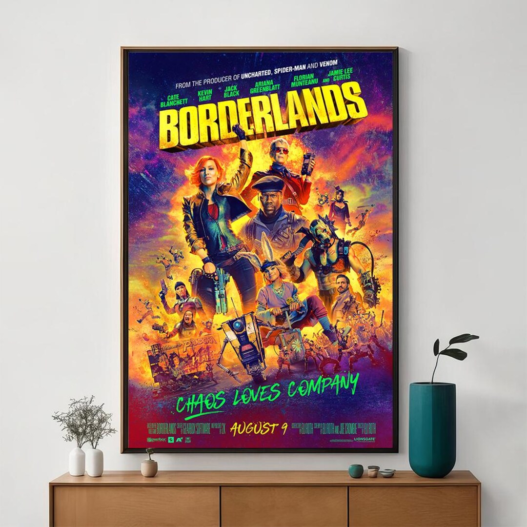 Borderlands Movie Poster, Unique Cinema Art, Fine Canvas Art Print ...