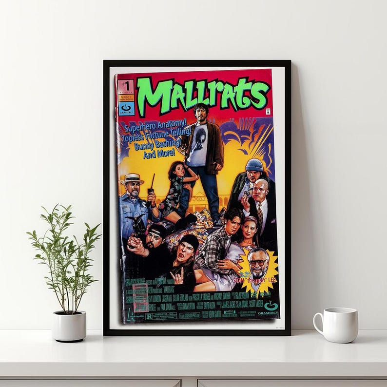 Mallrats Movie Poster, Unique Cinema Art, Fine Canvas Art Print ...