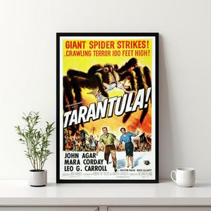Tarantula Movie Poster, Unique Cinema Art, Fine Canvas Art Print ...