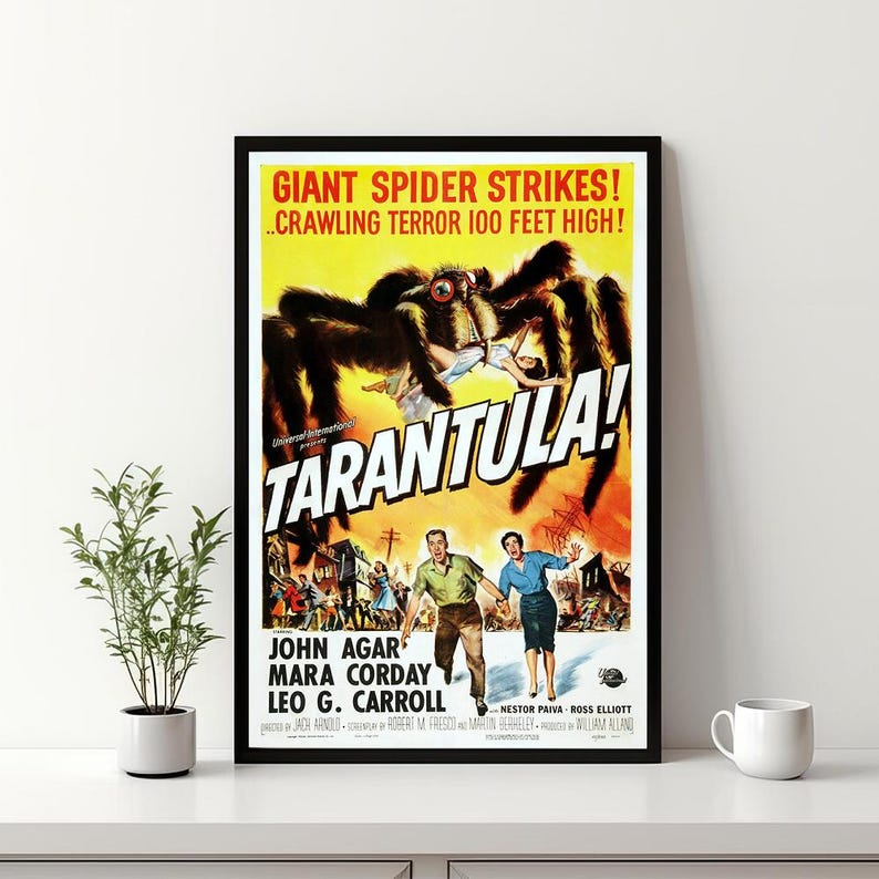 Tarantula Movie Poster, Unique Cinema Art, Fine Canvas Art Print ...