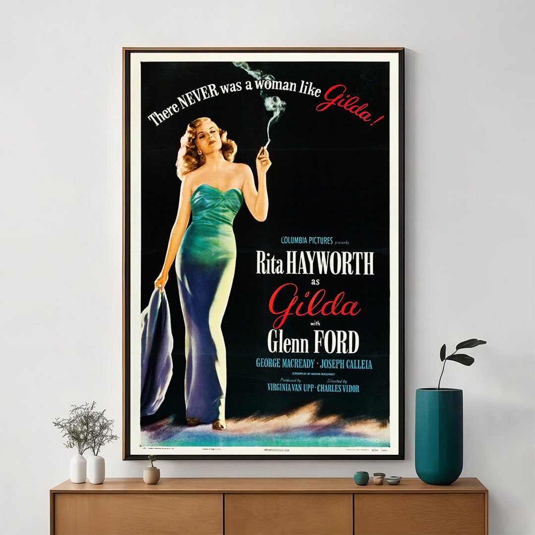 Gilda Movie Poster, Unique Cinema Art, Fine Canvas Art Print, Perfect ...