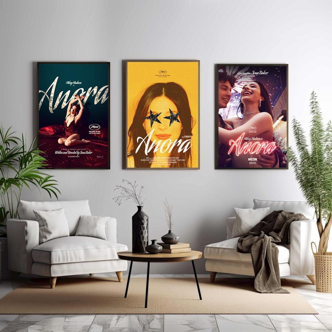 Anora Movie Poster, Unique Cinema Art, Fine Canvas Art Print, Perfect ...