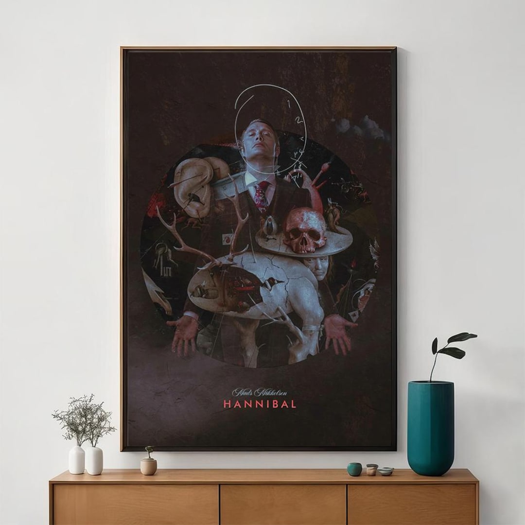 Hannibal Movie Poster, Unique Cinema Art, Fine Canvas Art Print ...