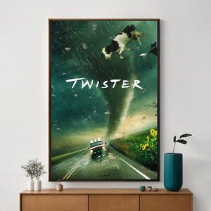 Twister Movie Poster, Unique Cinema Art, Fine Canvas Art Print, Perfect ...