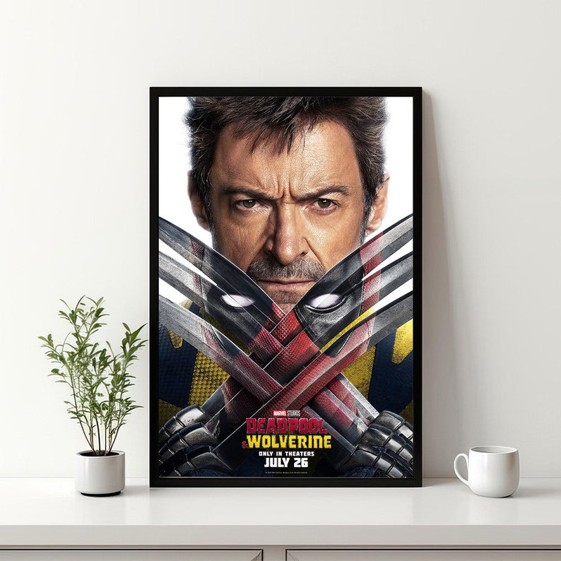Deadpool & Wolverine Movie Poster, Unique Cinema Art, Fine Canvas Art ...