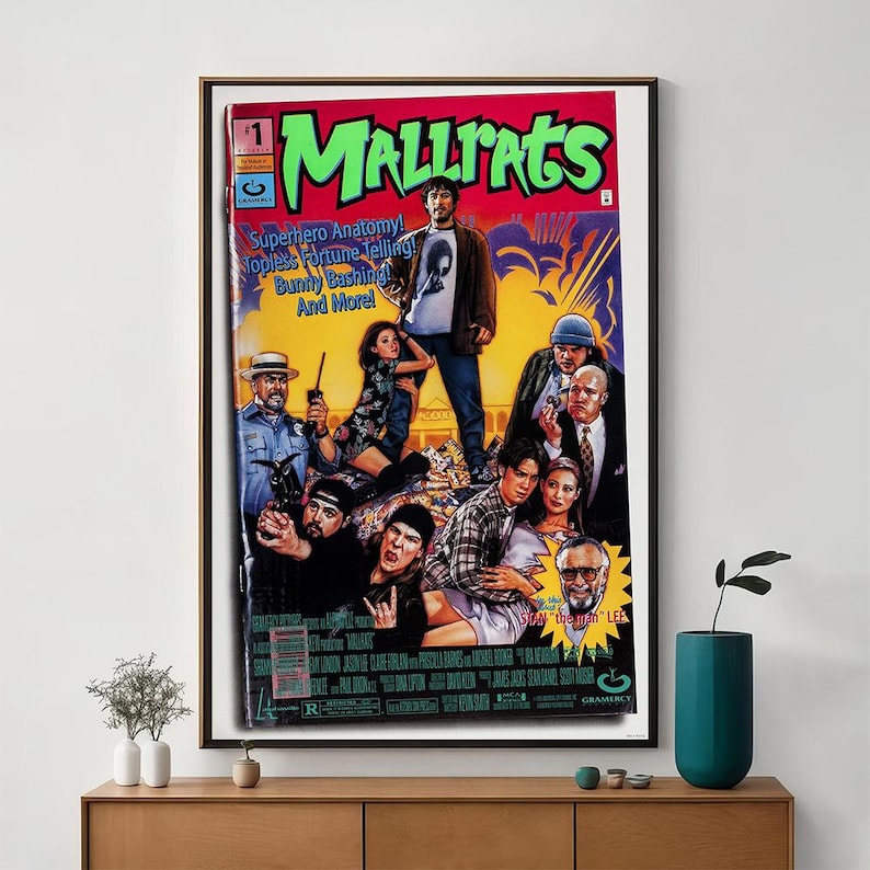 Mallrats Movie Poster, Unique Cinema Art, Fine Canvas Art Print ...