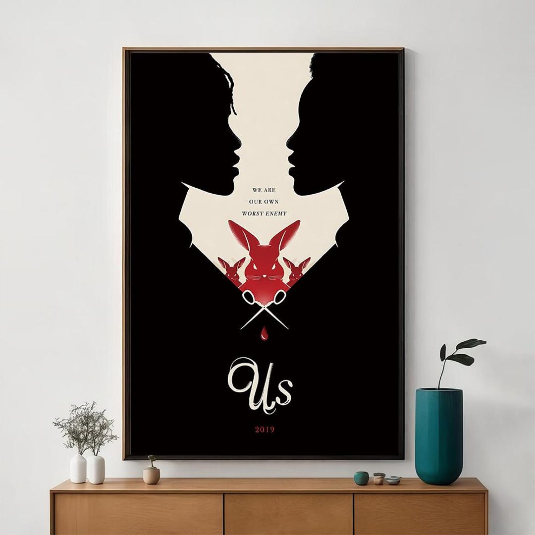 Us Movie Poster, Unique Cinema Art, Fine Canvas Art Print, Perfect Gift ...