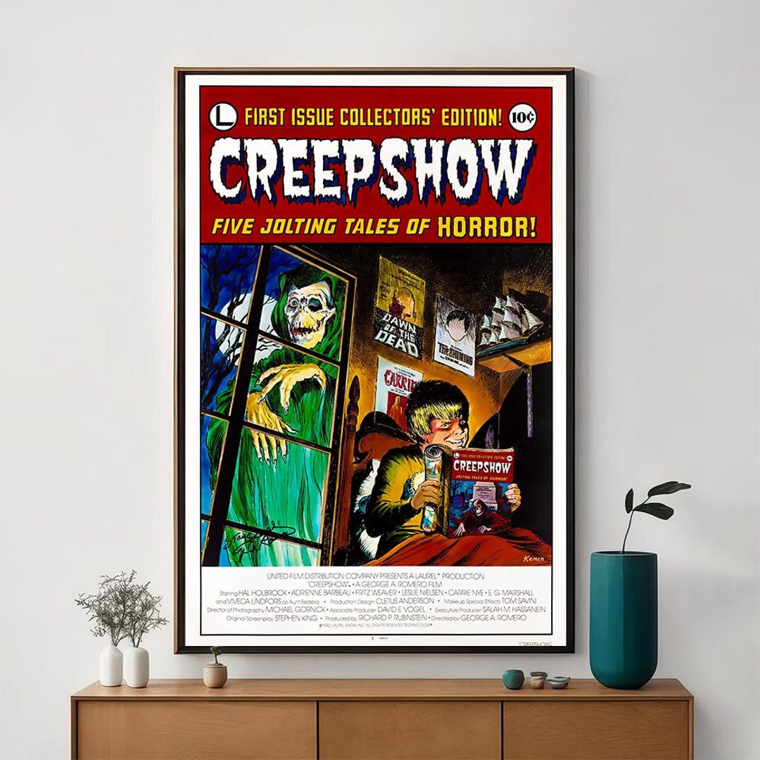 Creepshow Movie Poster, Unique Cinema Art, Fine Canvas Art Print ...