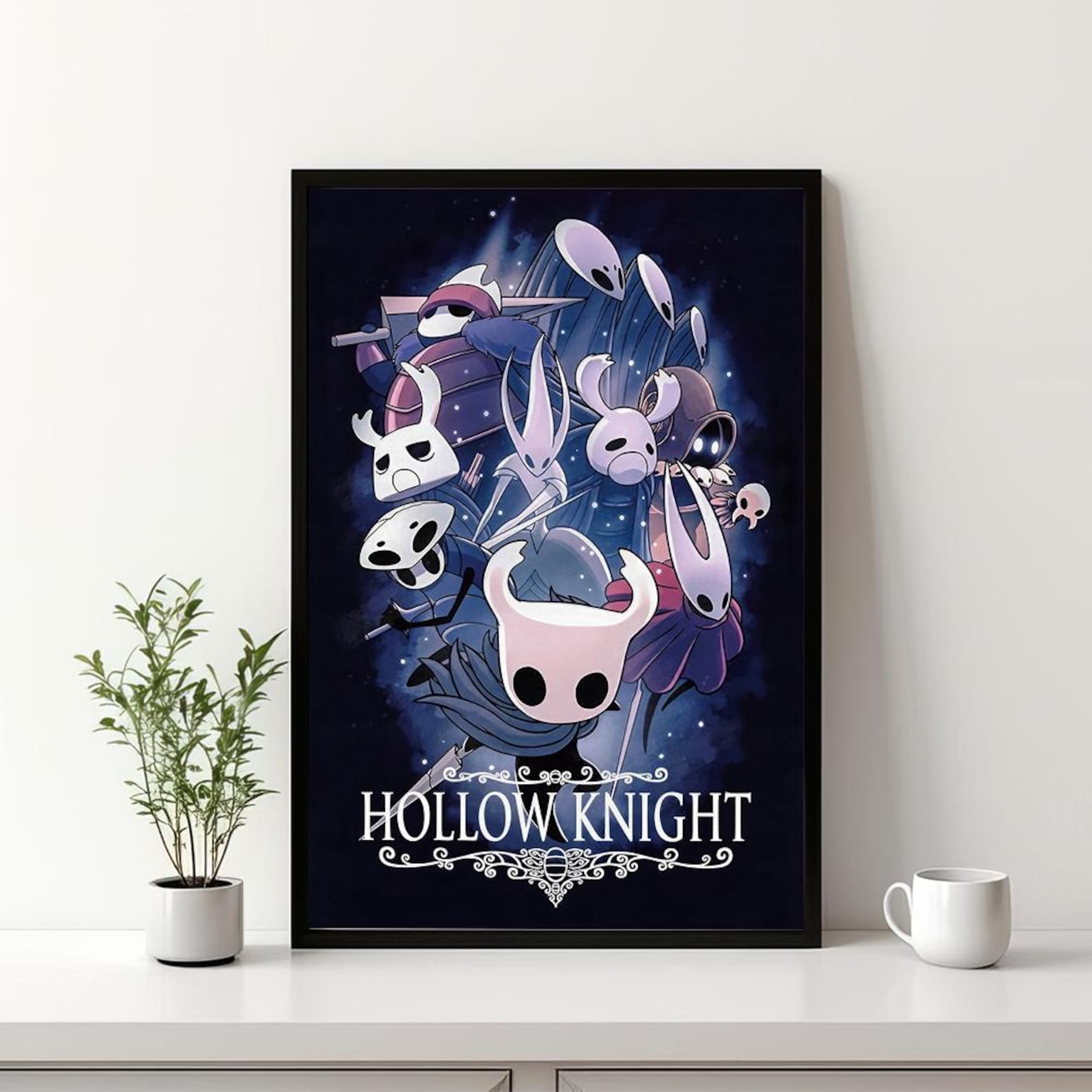 Hollow Knight Map of Hallownest Poster, Hollow Knight Wall Decor, Fine ...