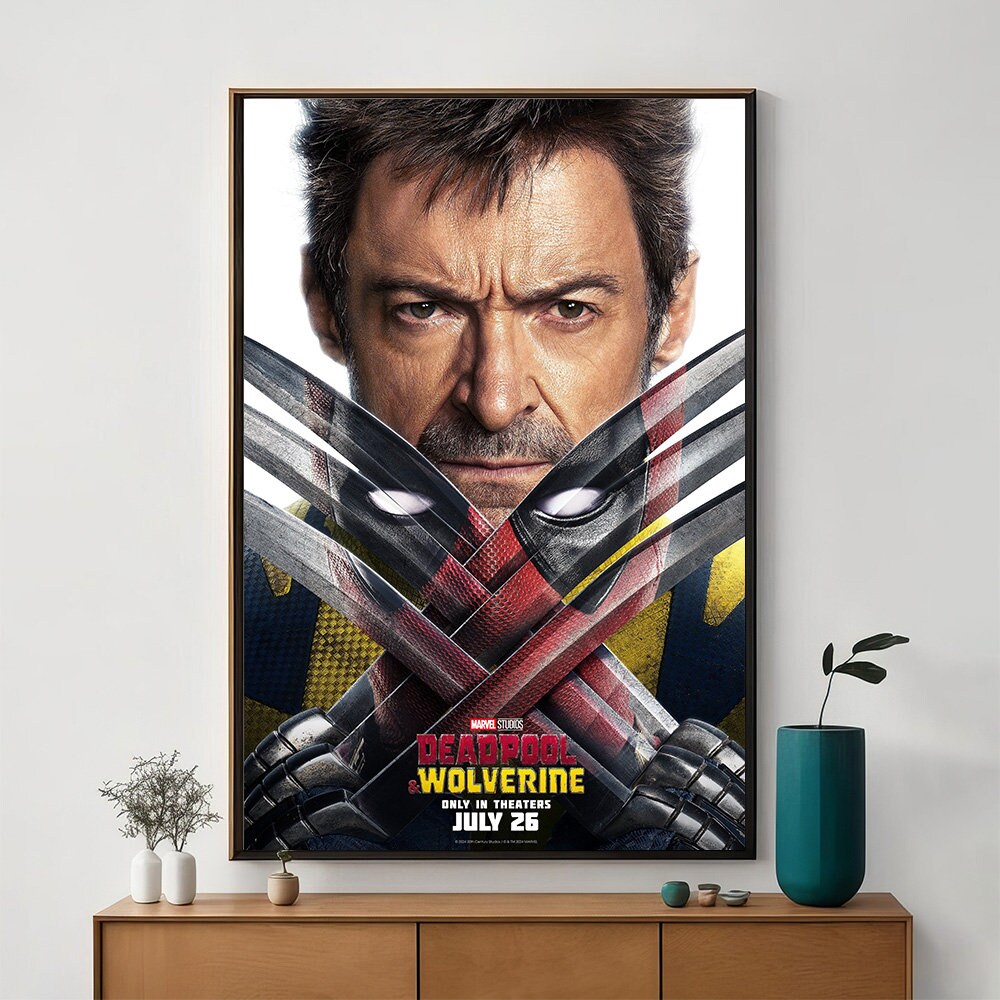 Deadpool & Wolverine Movie Poster, Unique Cinema Art, Fine Canvas Art ...