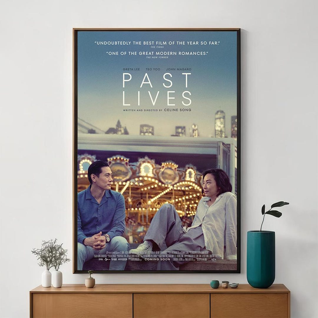Past Lives Movie Poster, Unique Cinema Art, Fine Canvas Art Print ...
