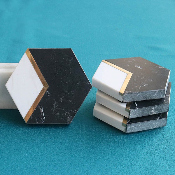 Hexagonal Coasters - Etsy