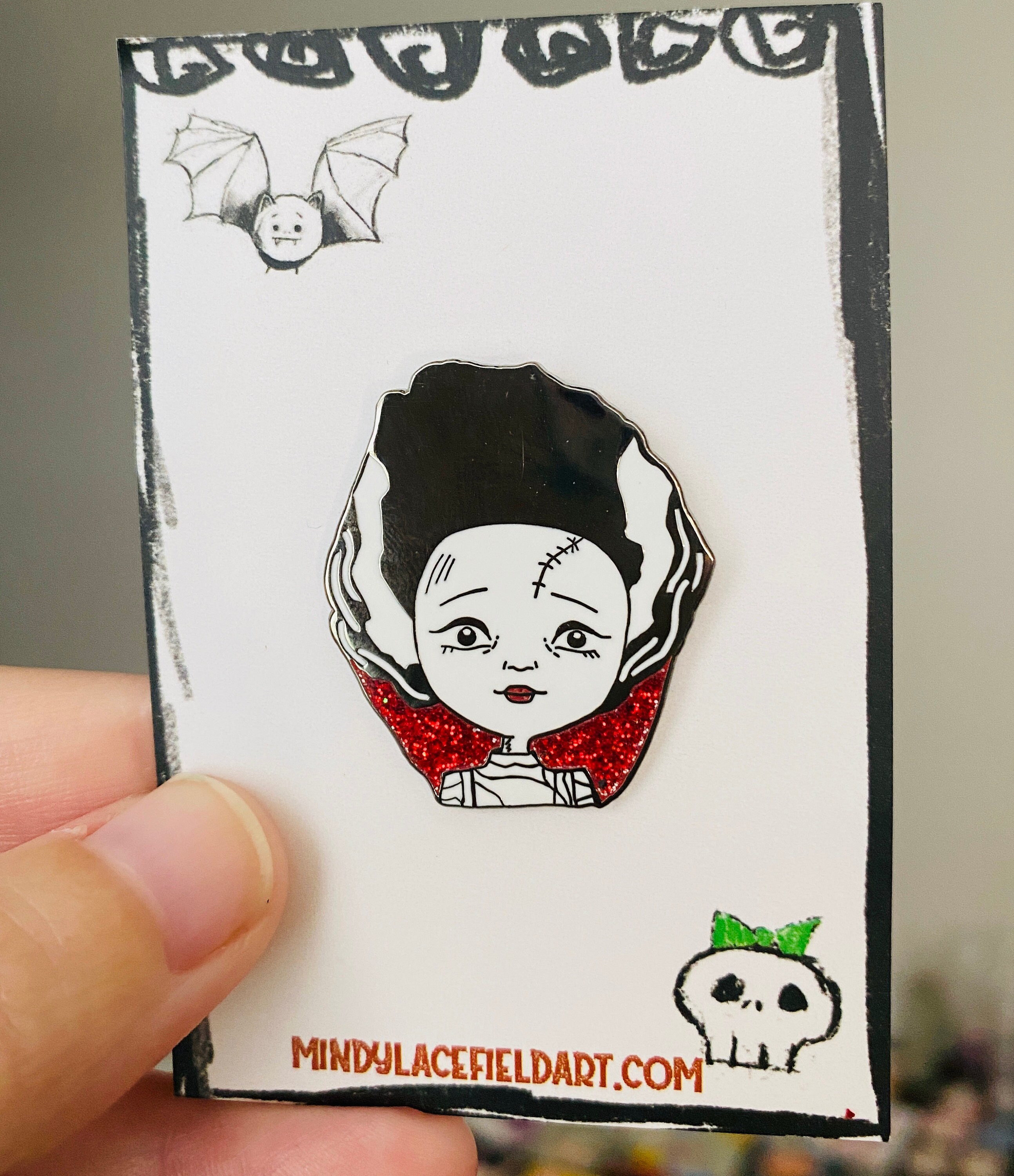 Frankenstein/bride - Enamel Pin - Etsy