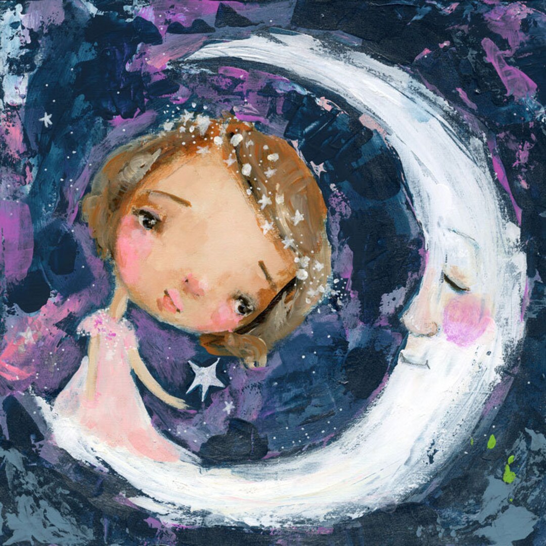 Moon Child Dancer - Art Print by Mindy Lacefield - Etsy