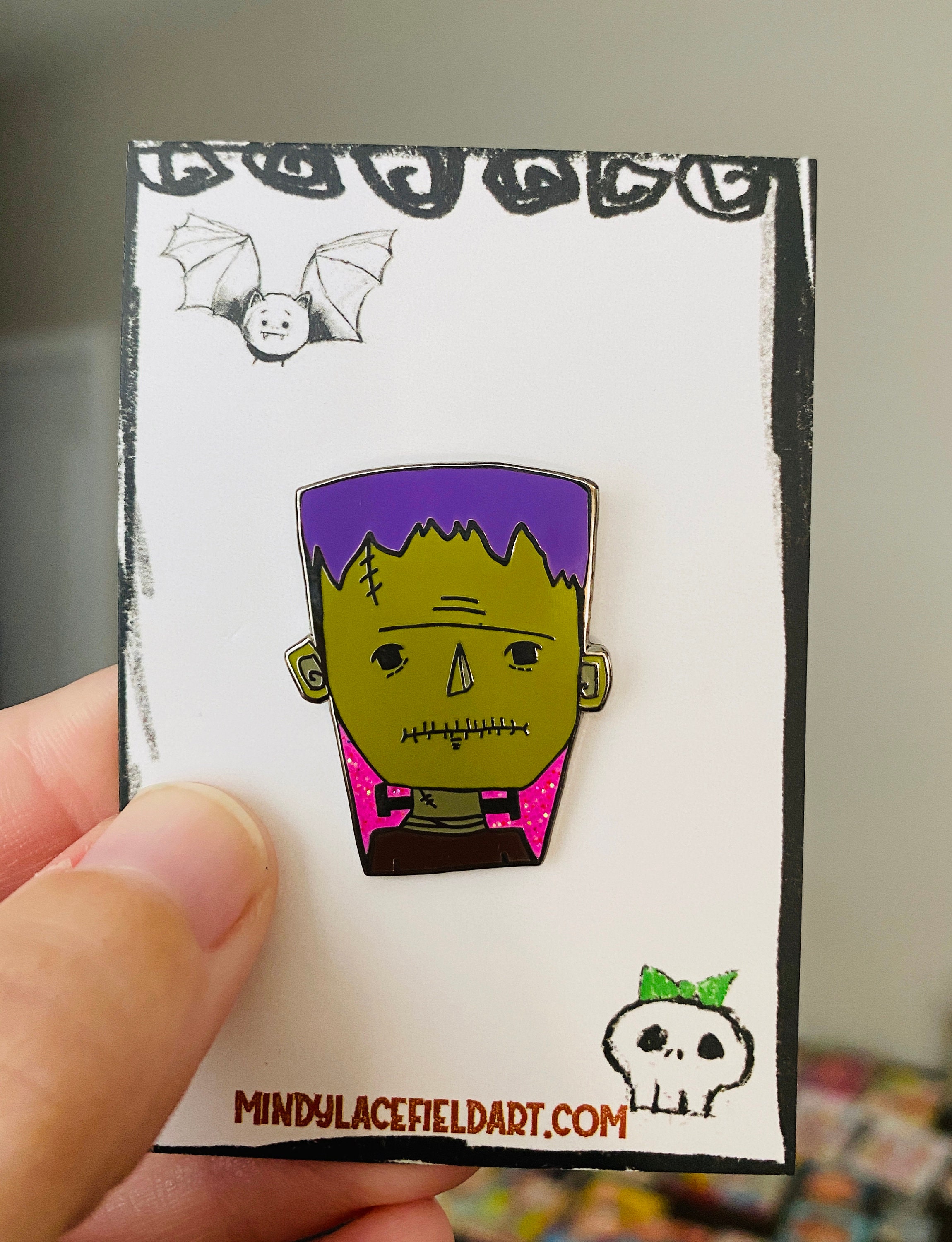Frankenstein/bride - Enamel Pin - Etsy