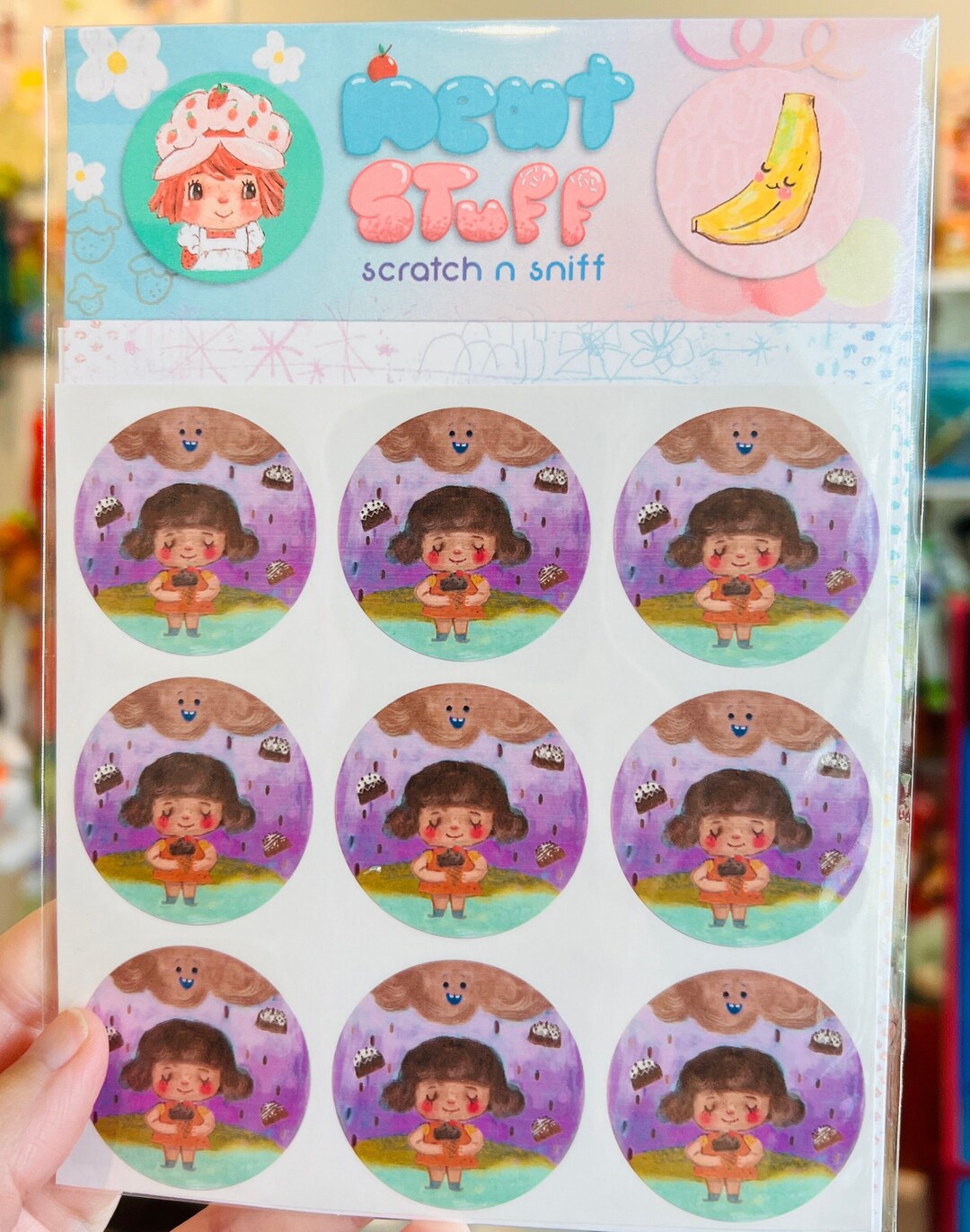 Truffles Sticker Pack 15 Chocolate Cake Scented Stickers 1.5 - Etsy