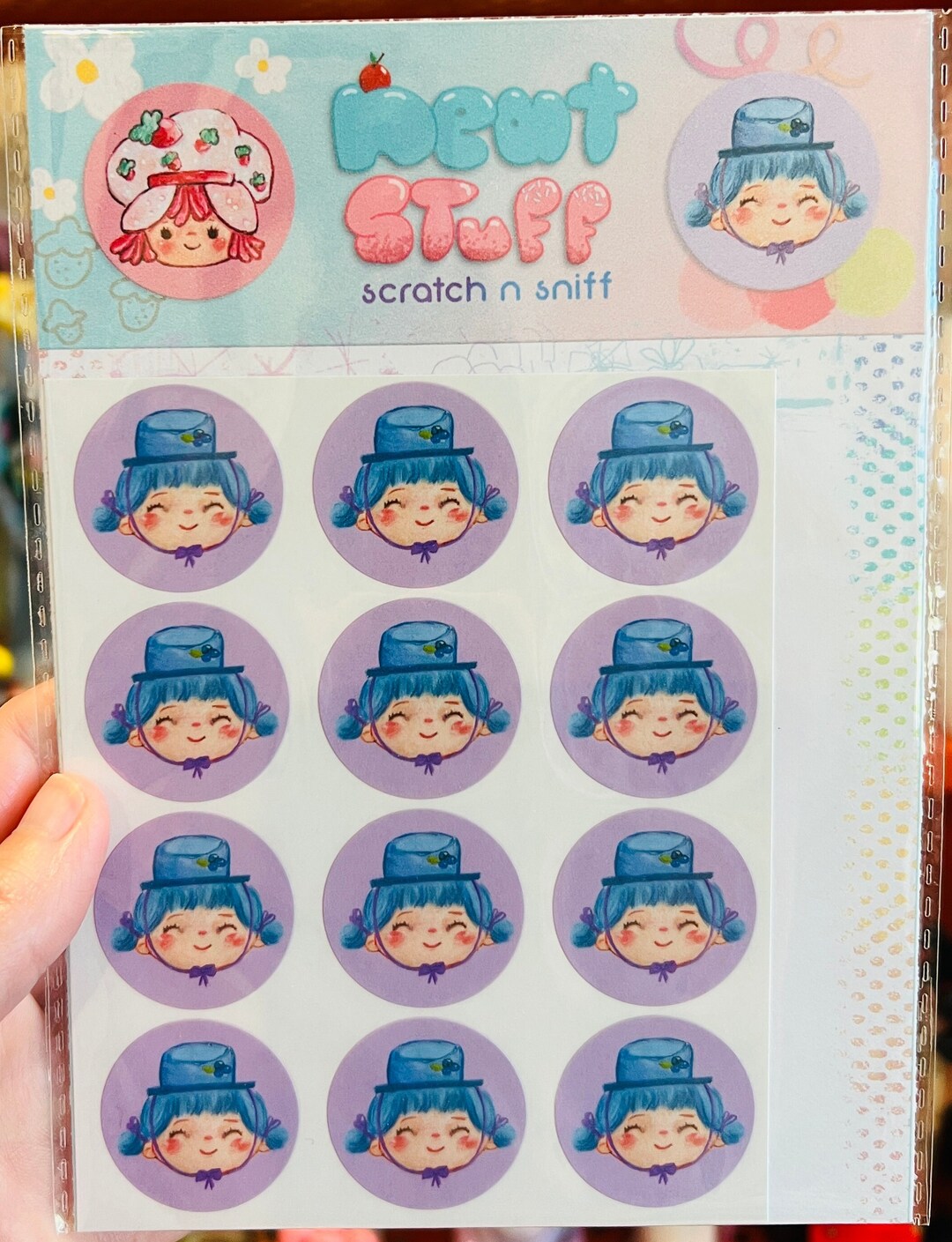 Blueberry Muffin Sticker Pack 24 SCRATCH and Sniff Stickers 1.25 - Etsy