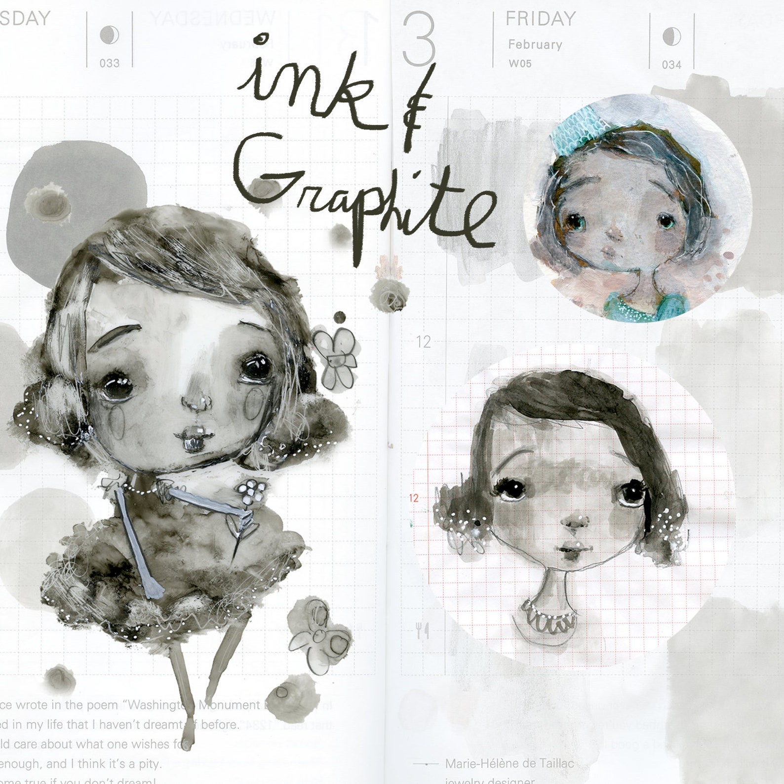 INK and GRAPHITE Online Art Class - Etsy