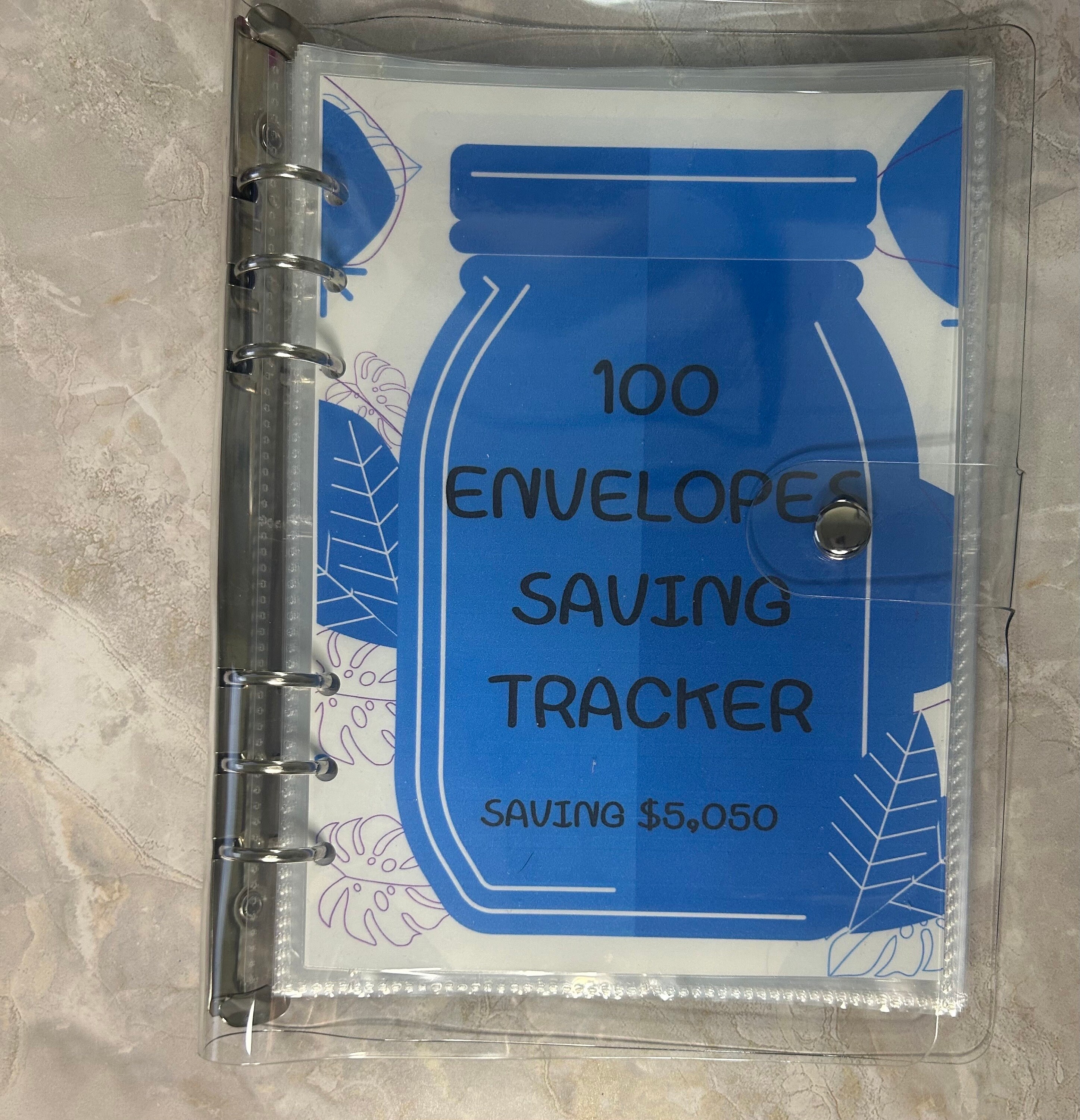 100 Envelope Savings Challenge Binder | Emergency Fund Tracker - Etsy