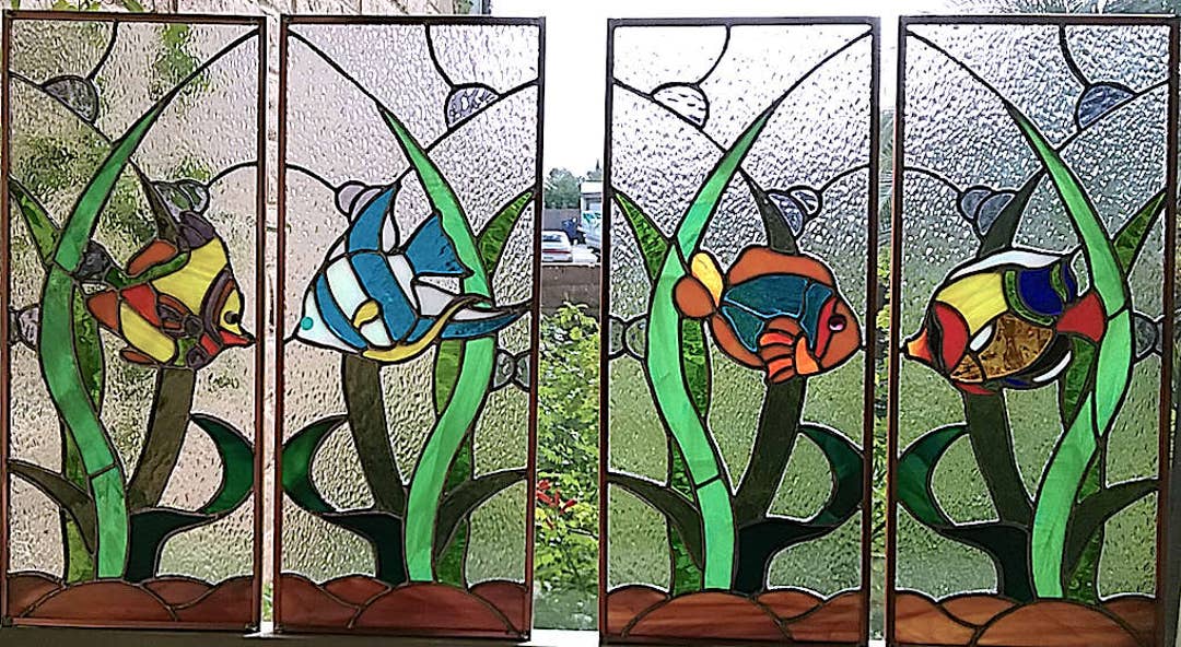 Tropical Fish Cabinet Door Inserts or Window Panels - Etsy