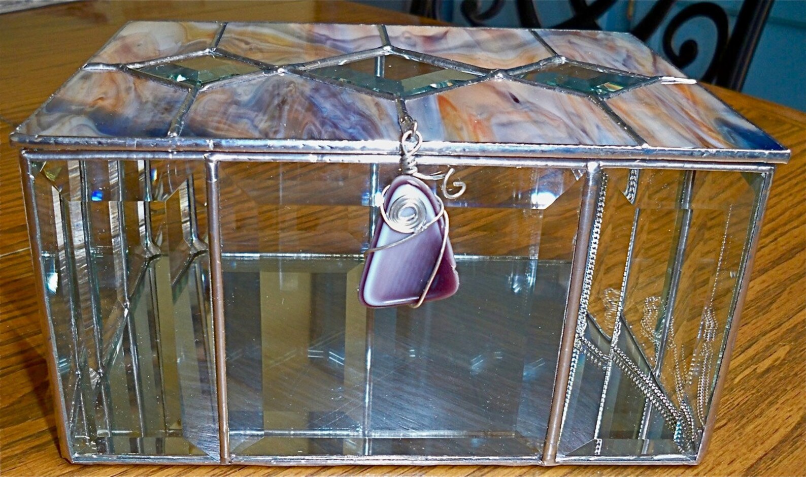 Stained Glass Box Over-sized for Display, Jewelry, Special Collections ...
