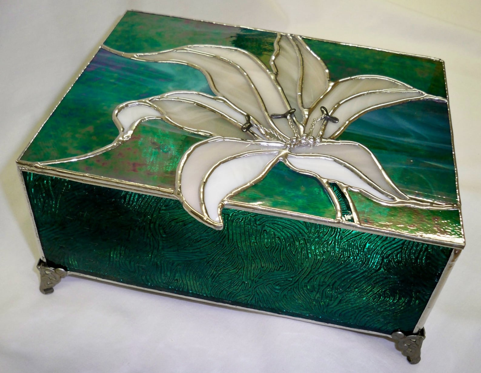 Stained Glass Box Over-sized for Display, Jewelry, Special Collections ...
