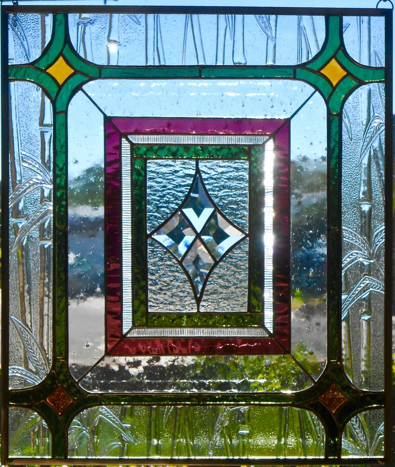Bamboo Star Stained Glass Window 18 X 21 FREE - Etsy
