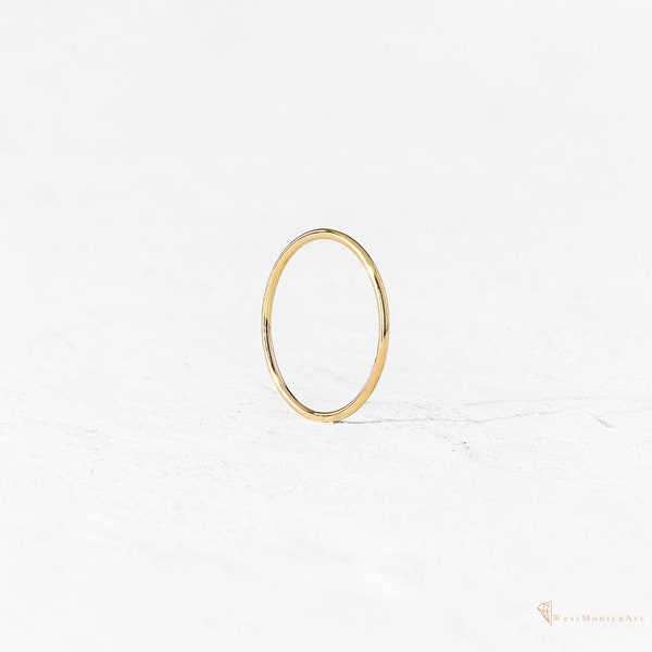 14k Minimalist Ring - Etsy