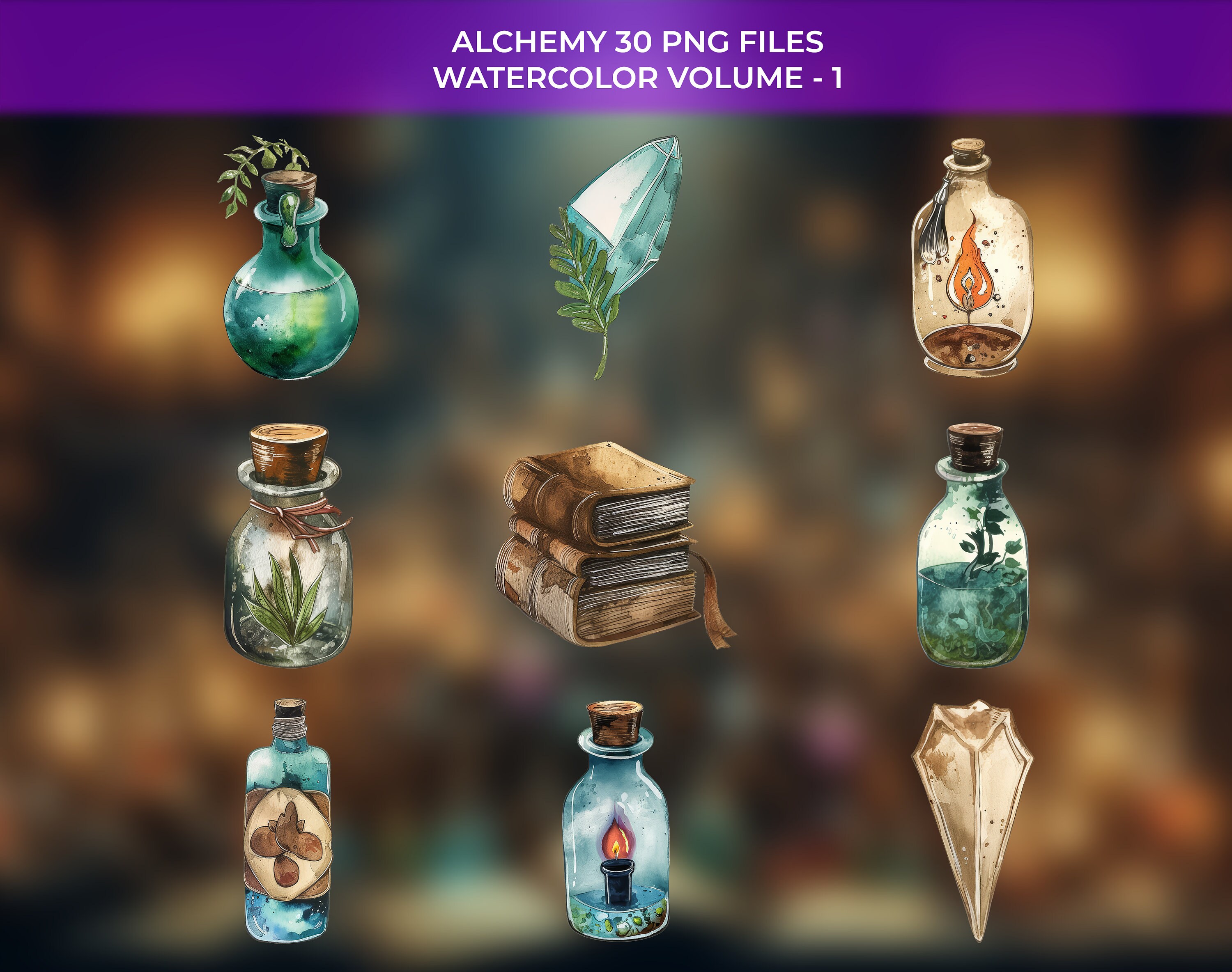 Alchemy Clipart, PNG Files Bundle, Alchemy Bracelet Alchemy of Souls ...