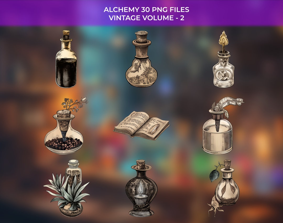 Alchemy Clipart, PNG Files Bundle, Alchemy Bracelet Alchemy of Souls ...