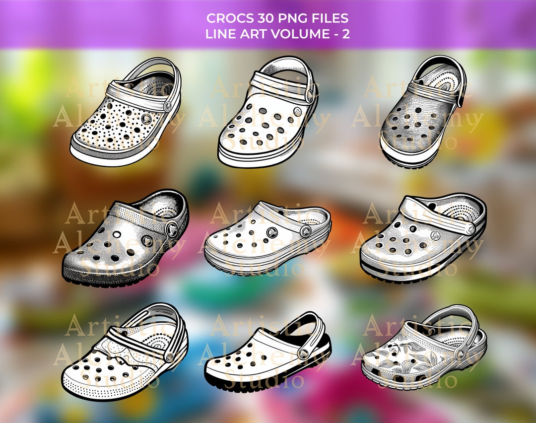 Colorful Croc Clipart Bundle Fun Crocodile Illustrations Digital ...