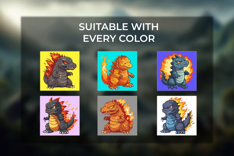 Godzilla Clipart, PNG Files Bundle, Godzilla Minus One Godzilla Shirt ...